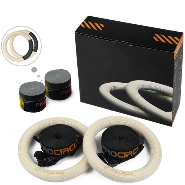 Procircle Wood Gymnastic Rings – StrongBorn Fitness